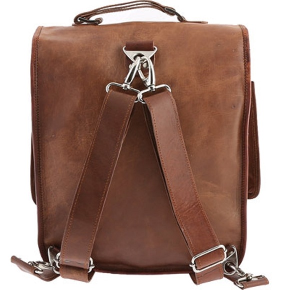 SHARO Genuine Leather Bags | Bags | Three In One Backpack Messenger ...